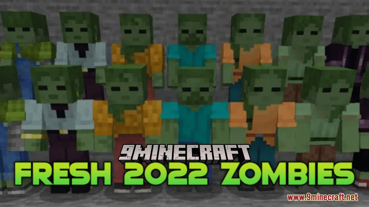 Fresh 2022 Zombies Resource Pack - 1Minecraft