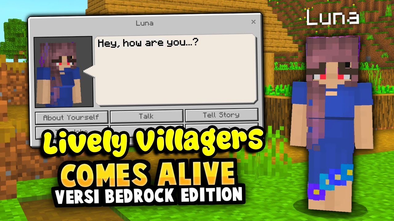 Lively Villagers Addon Mcpe - 1Minecraft