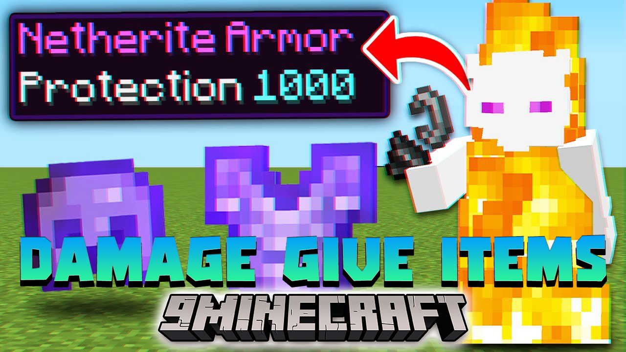 Minecraft But Damage Give You Items Data Pack - 1Minecraft