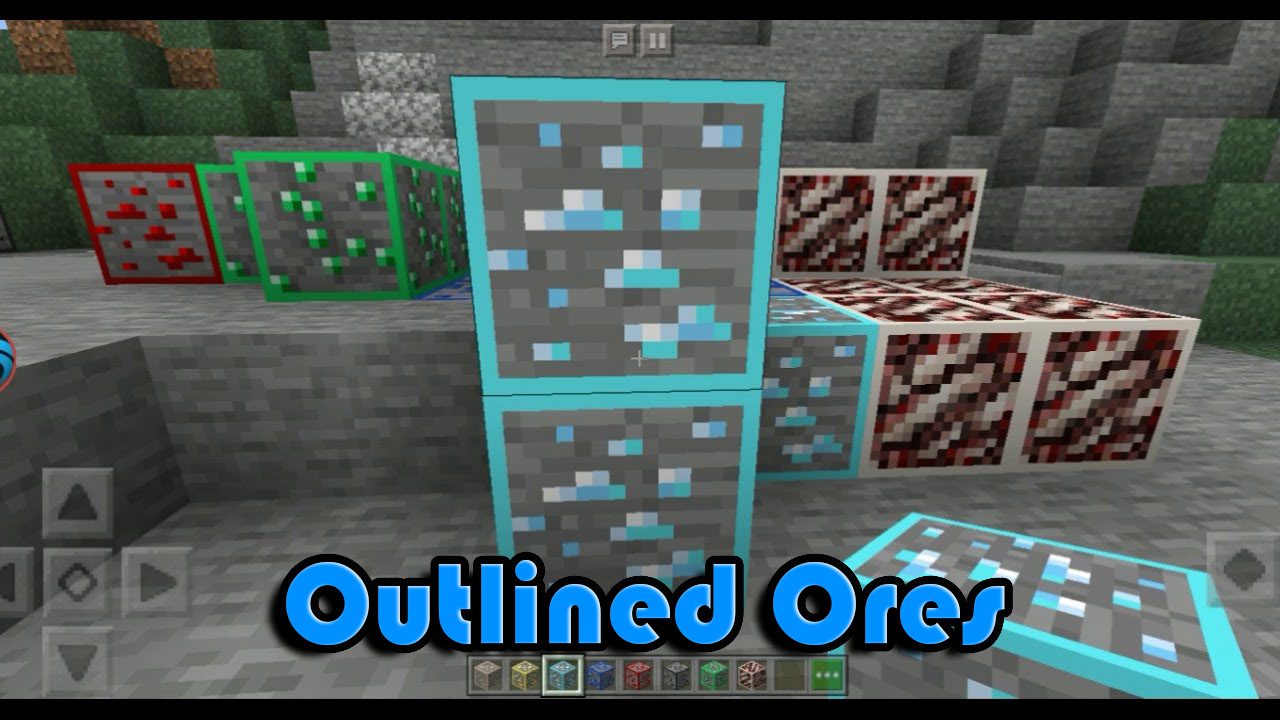 Teamslimes Outlined Ores Texture Pack Mcpe - 1Minecraft