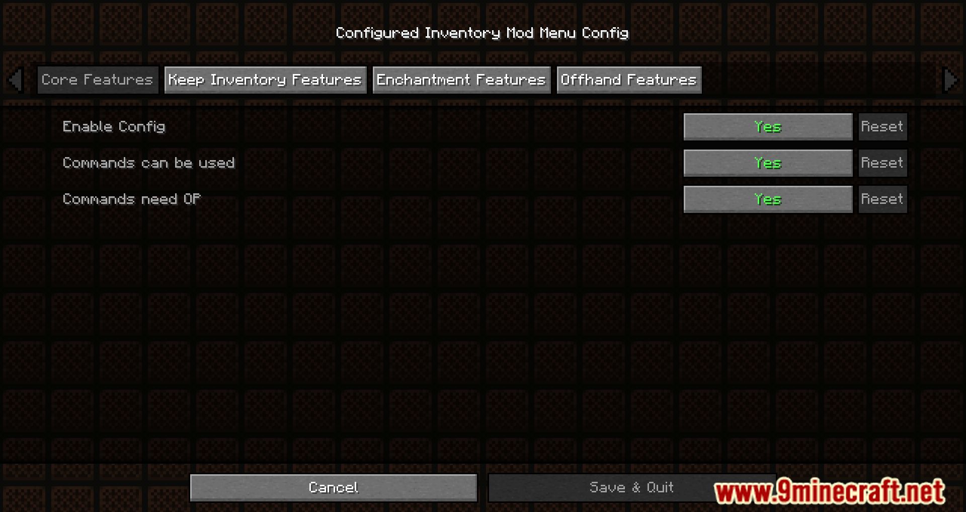 Configured Keep Inventory Mod - 1Minecraft