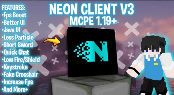 Neon Client Mcpe - 1Minecraft