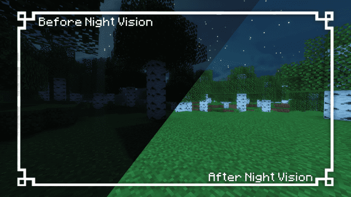 Night Vision Addon Mcpe - 1Minecraft
