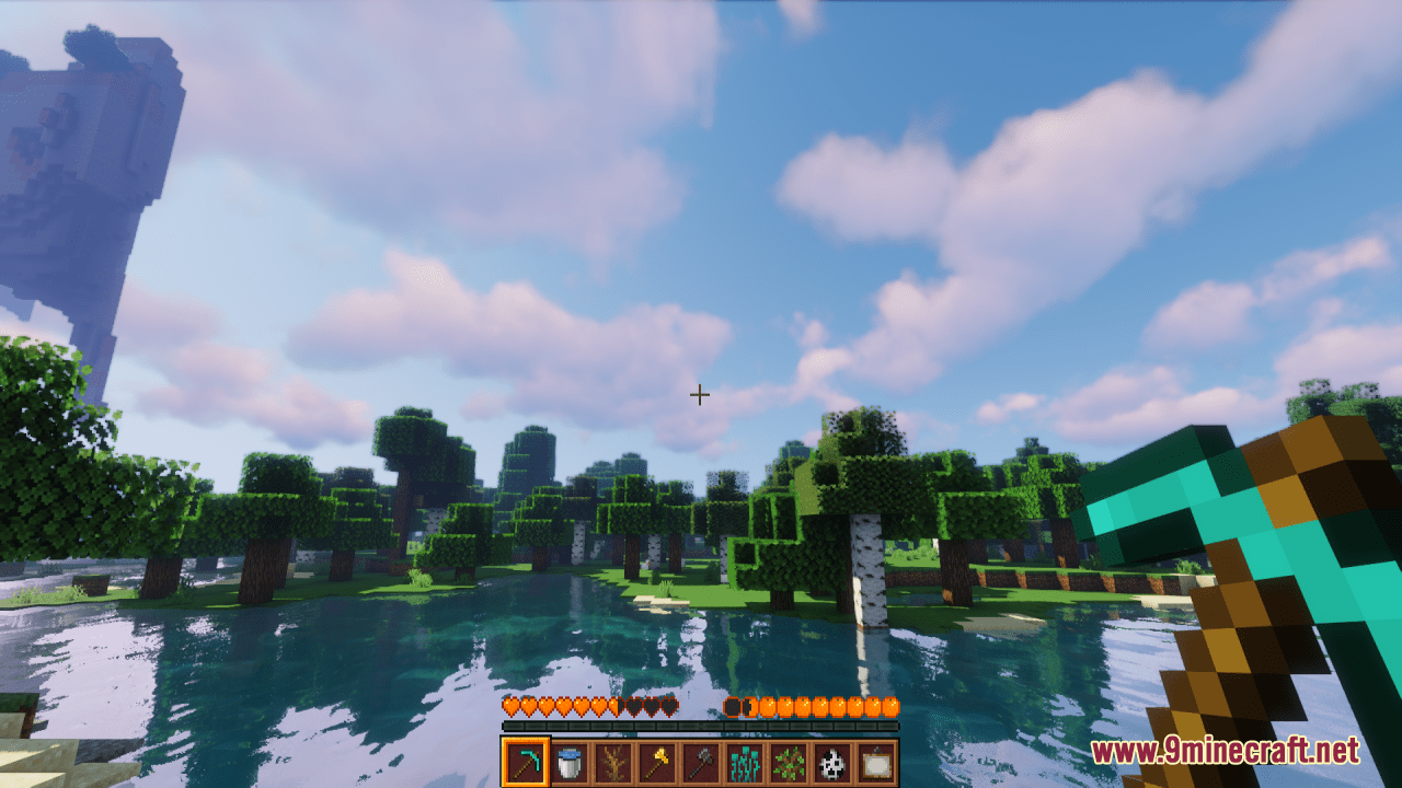 Orange Hotbar Resource Pack - 1Minecraft