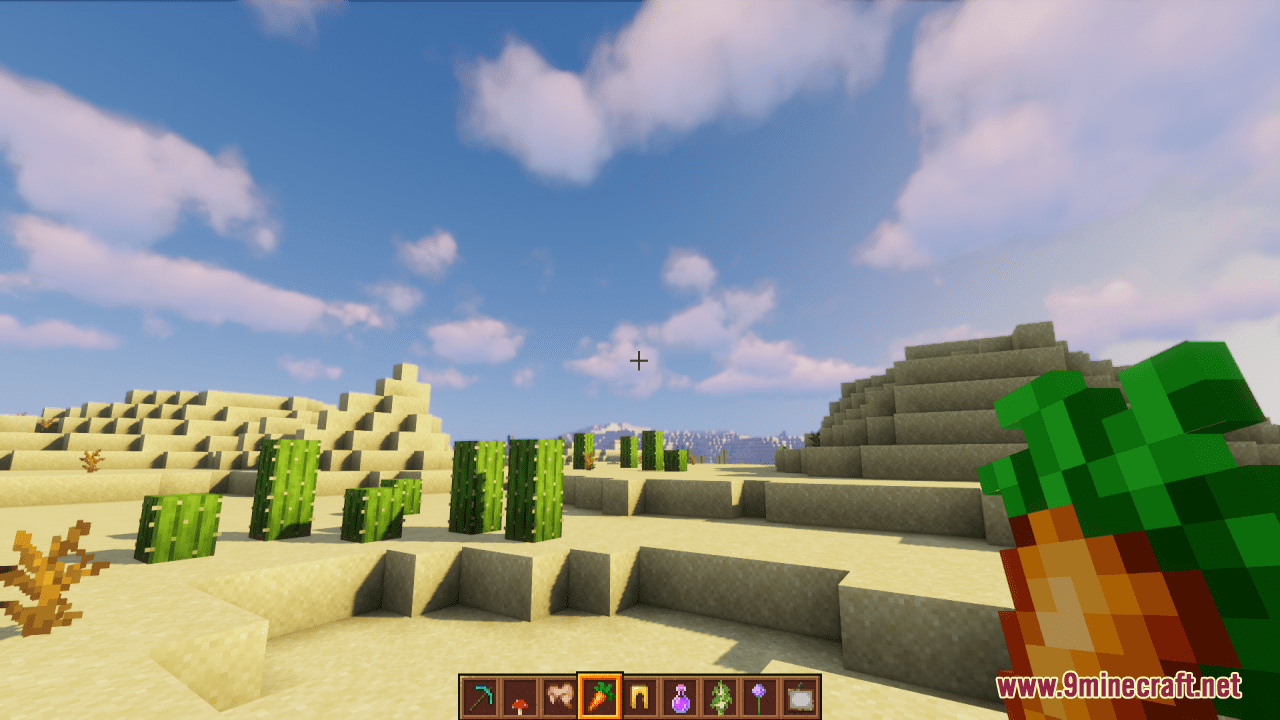 Orange Hotbar Resource Pack - 1Minecraft