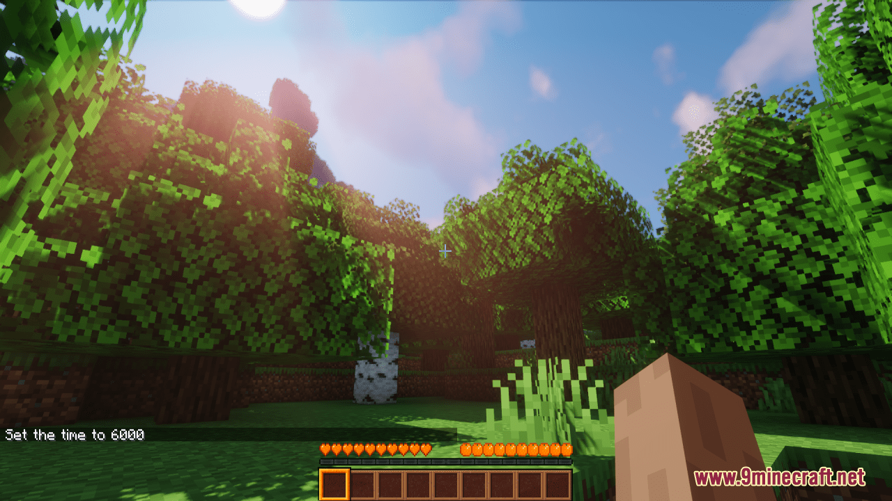 Orange Hotbar Resource Pack - 1Minecraft