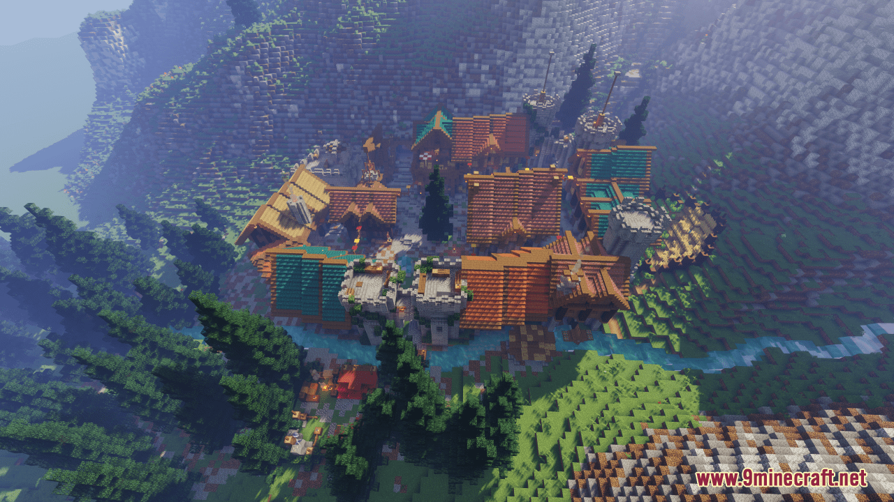 The Mountains Village Map - 1Minecraft