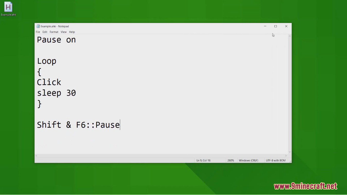 Autohotkey Minecraft Tool - 1Minecraft
