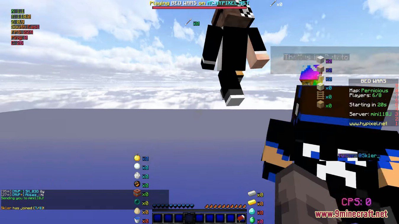 Bedwars Resource Display Mod - 1Minecraft