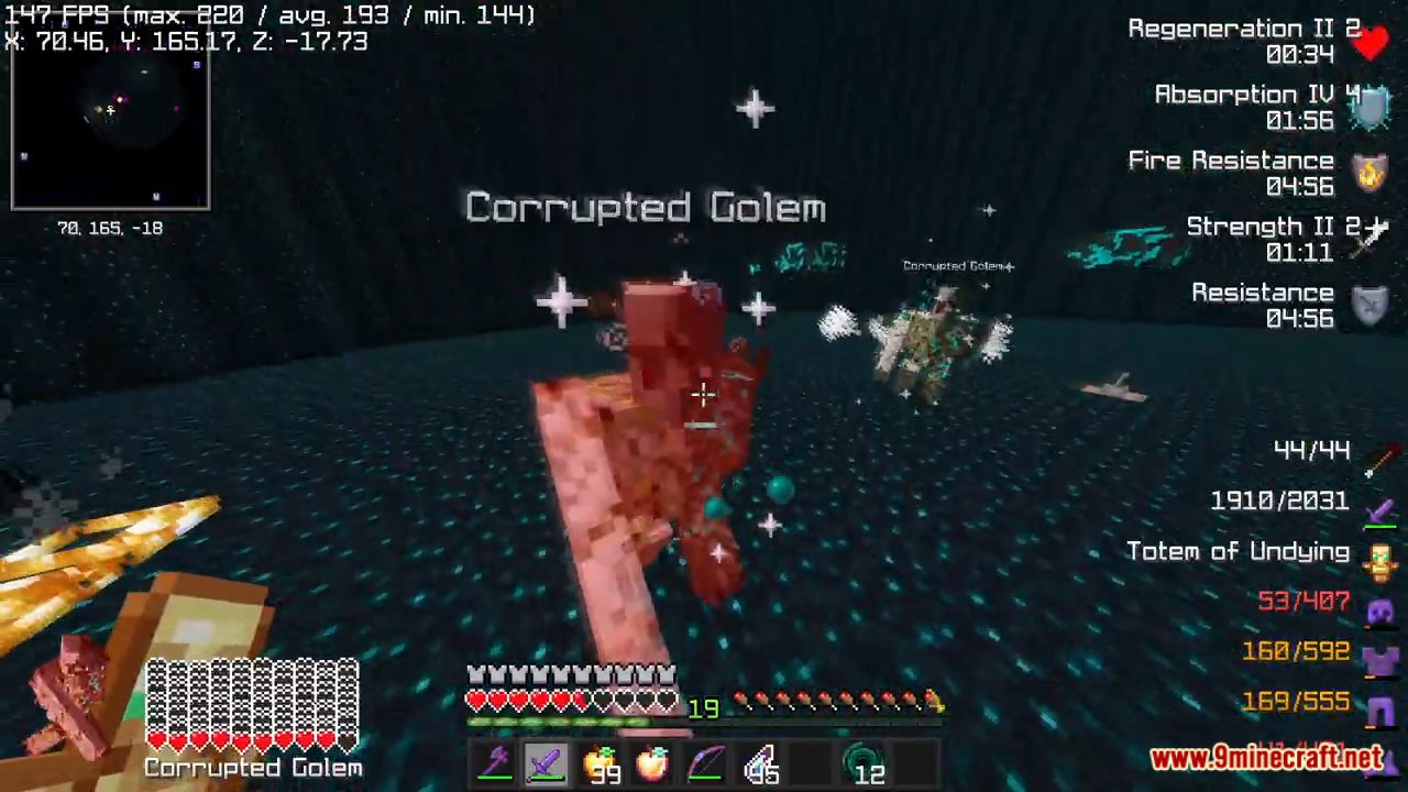 Corrupted Golem Data Pack - 1Minecraft