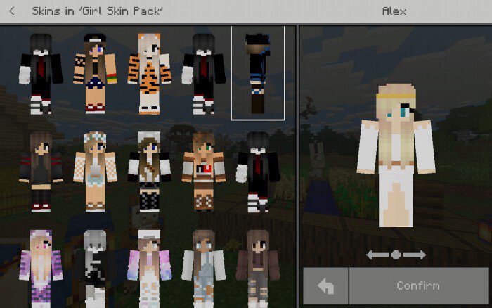 Girl Skin Pack Mcpe - 1Minecraft