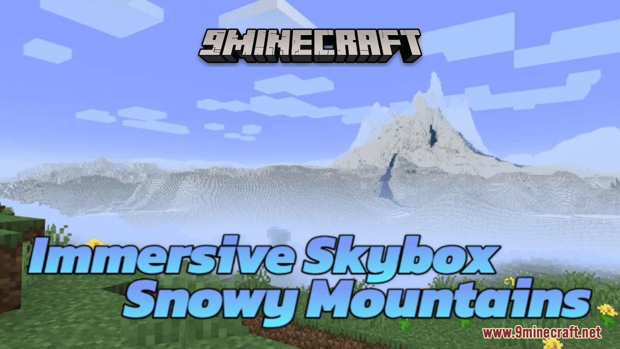 Immersive Skybox Snowy Mountains Resource Pack - 1Minecraft