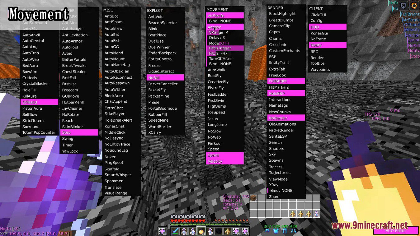 Konas Free Client - 1Minecraft