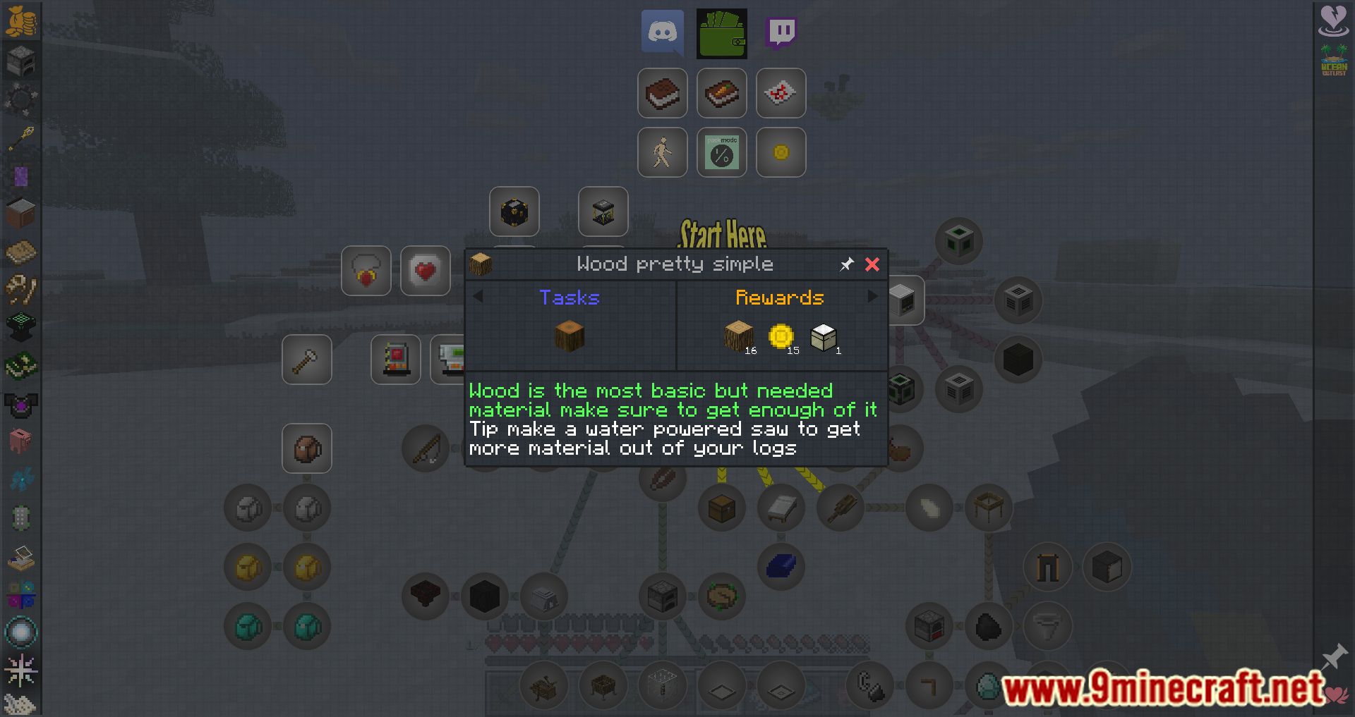 Ocean Outlast Modpack - 1Minecraft