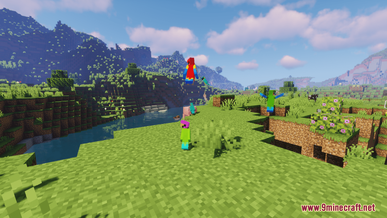 Realistic Parrots Resource Pack - 1Minecraft