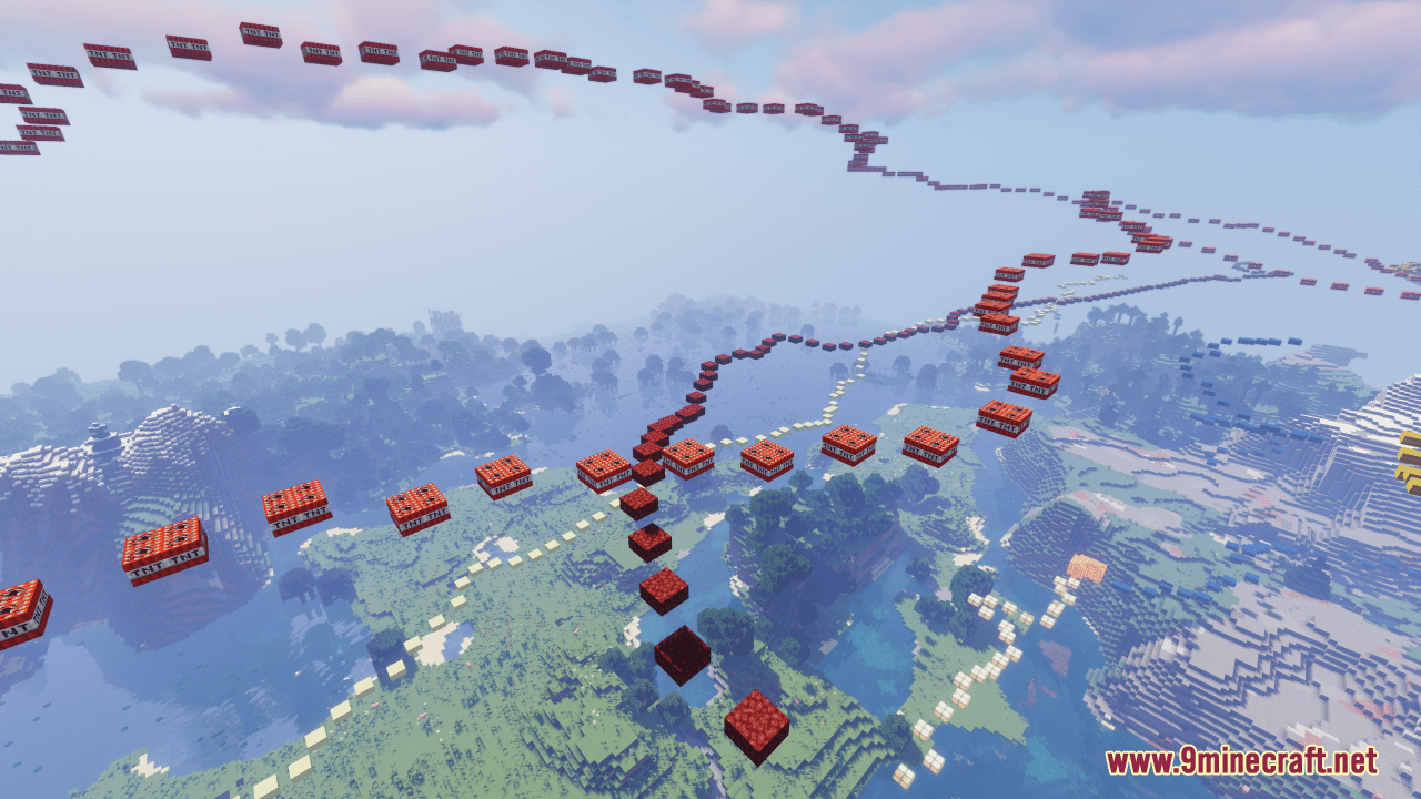 Relaxing Pixel Parkour Map - 1Minecraft