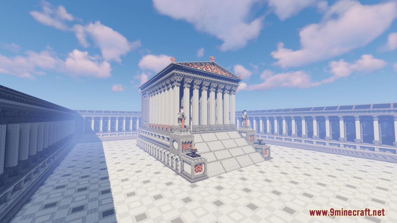 Roman Temple Sanctuary Map - 1Minecraft