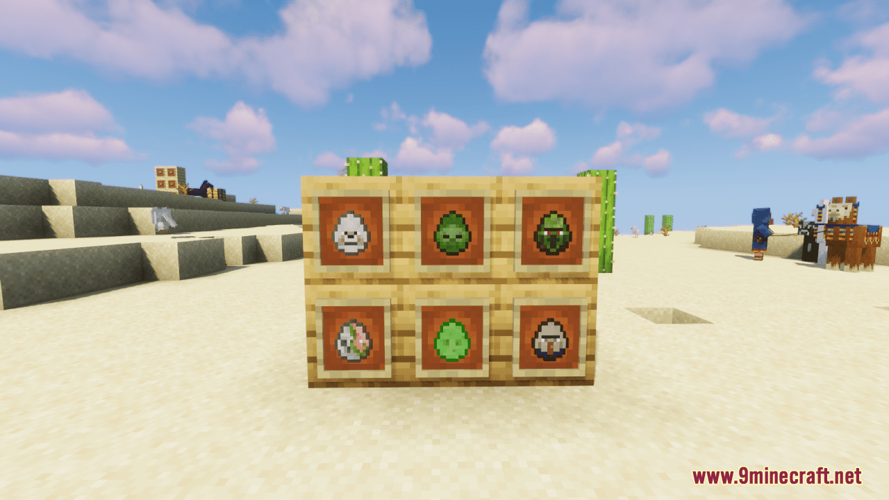 Spawn Eggs Faces Resource Pack - 1Minecraft