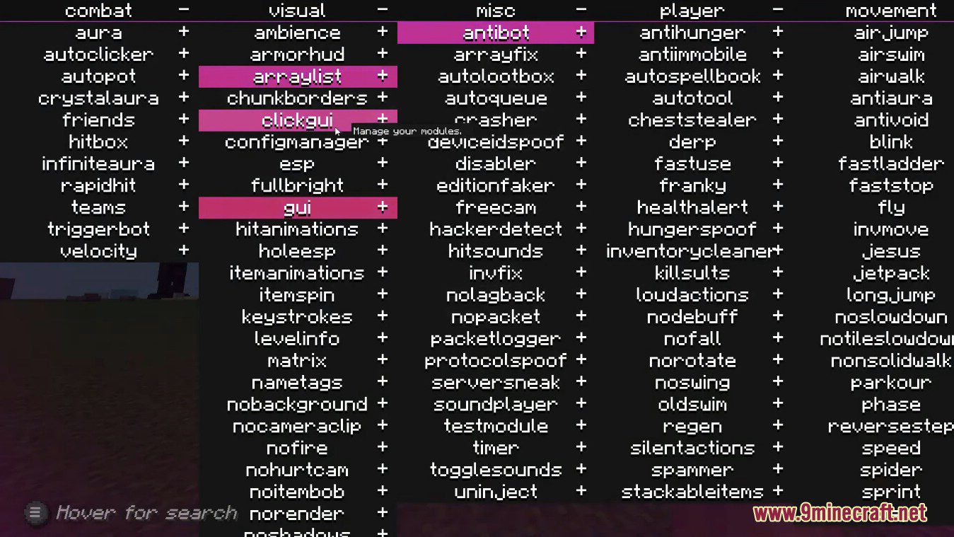 Zephyr Client Bedrock - 1Minecraft