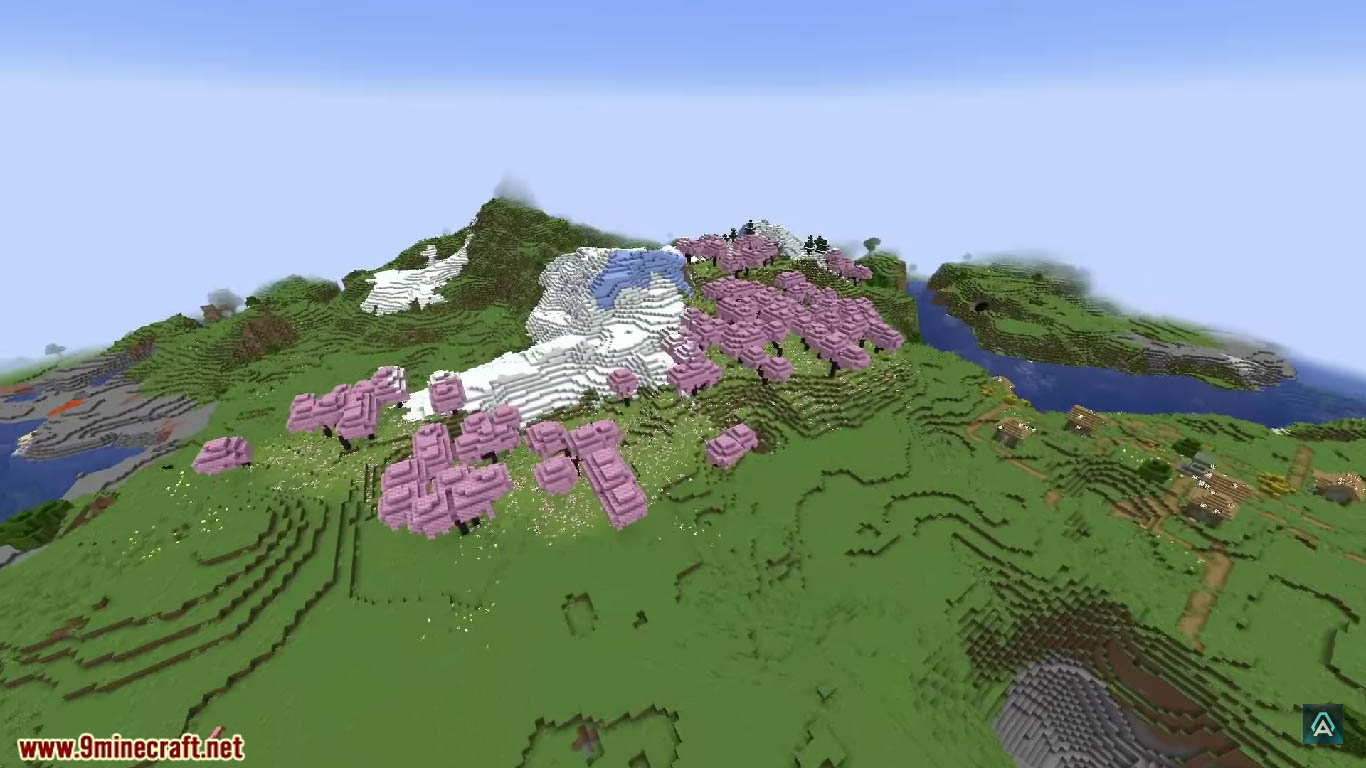 Best Villages With Cherry Grove Biome Seeds For Minecraft Java Bedrock ...