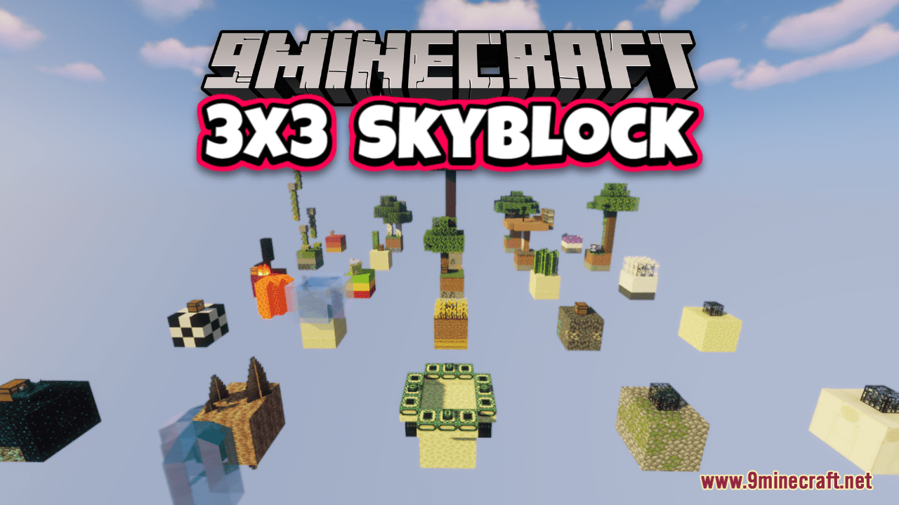 3x3 Skyblock Map - 1Minecraft