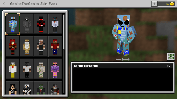 Geckiethegecko Skin Pack Mcpe - 1Minecraft