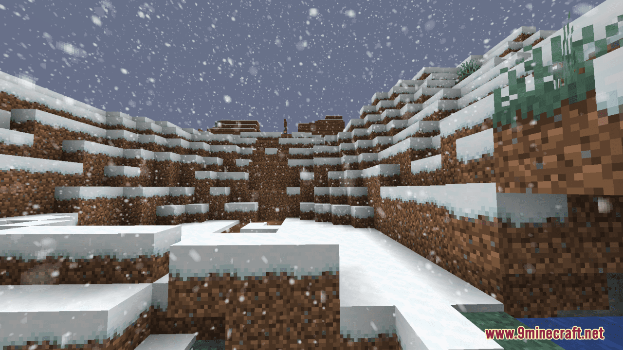 Realistic Snowfall Resource Pack - 1Minecraft