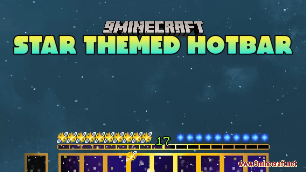 Star Themed Hotbar Resource Pack - 1Minecraft
