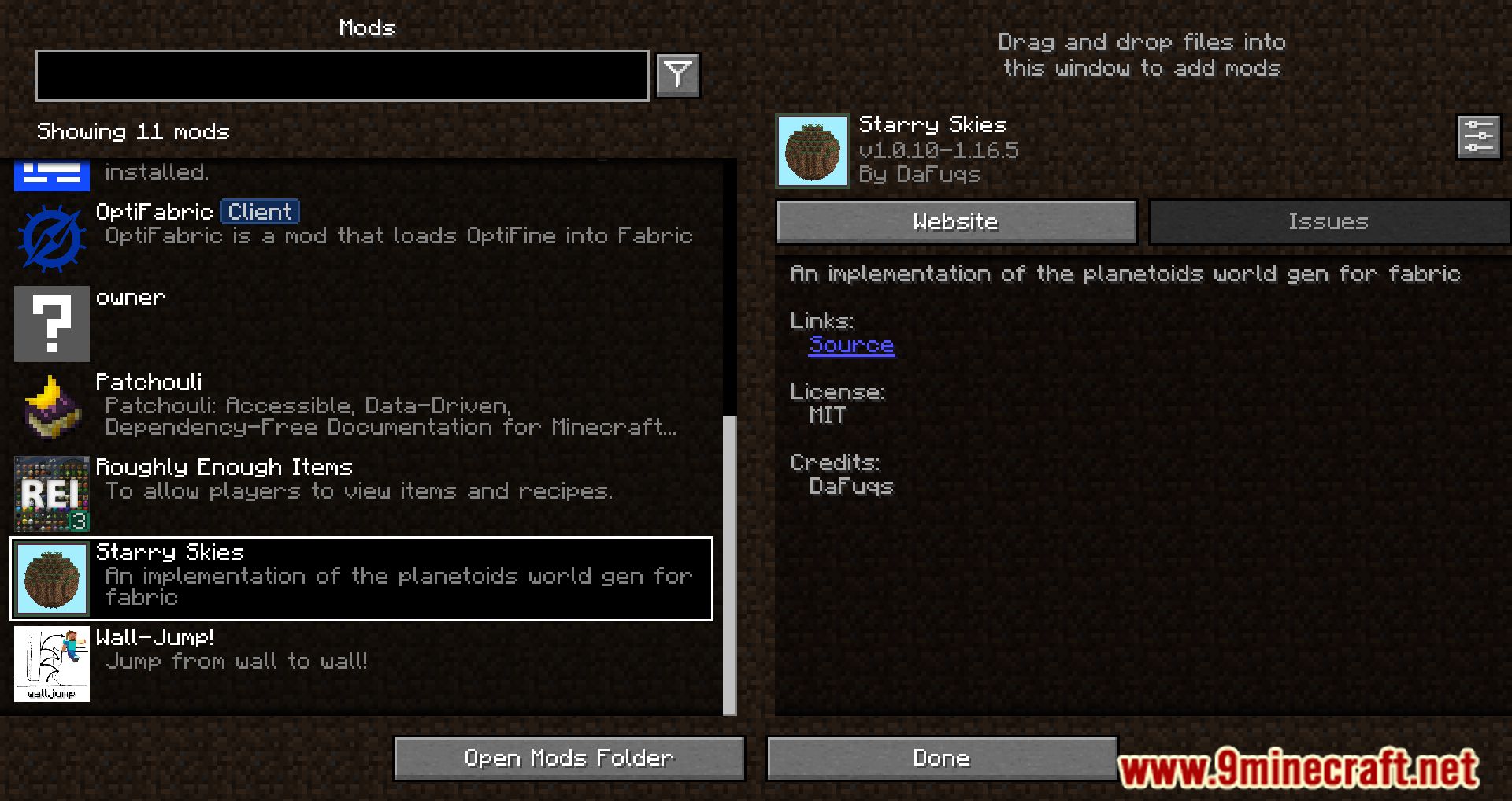 Starry Skies Mod - 1Minecraft