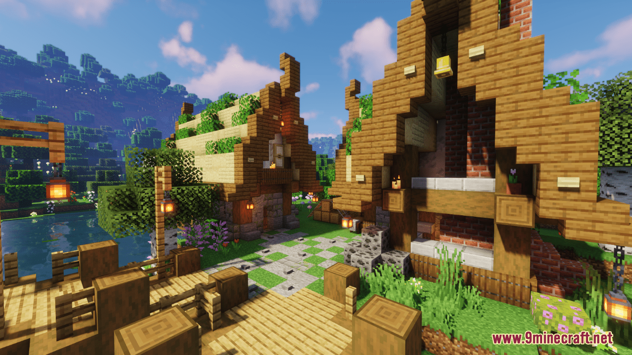 Flower Village Idea Map - 1Minecraft