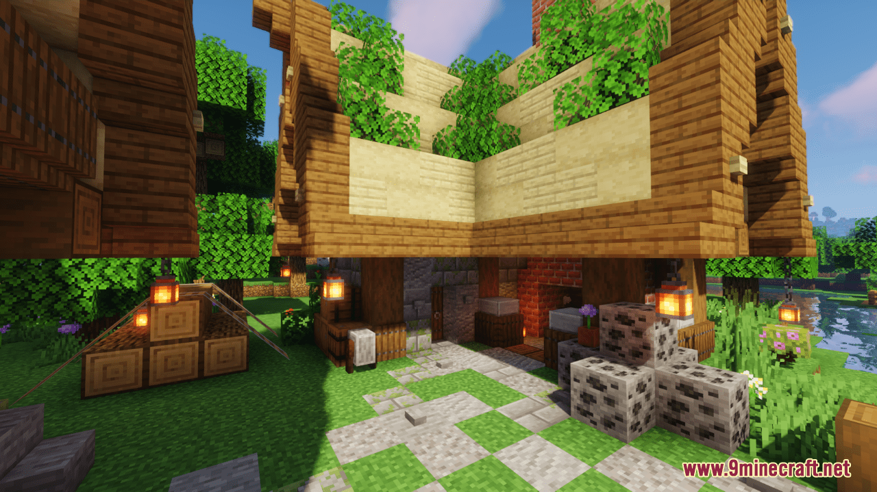 Flower Village Idea Map - 1Minecraft