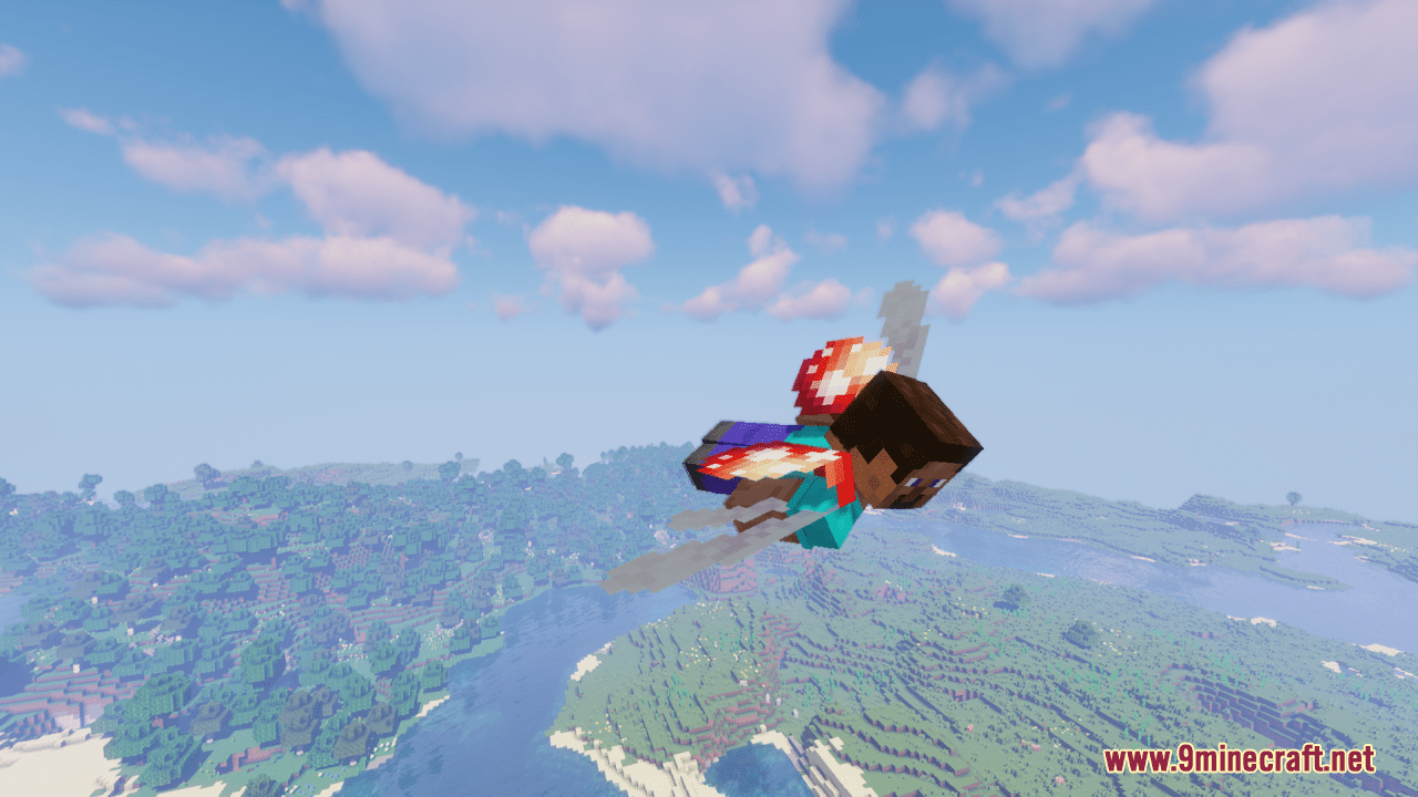 Mushroom Fairy Elytra Resource Pack - 1Minecraft