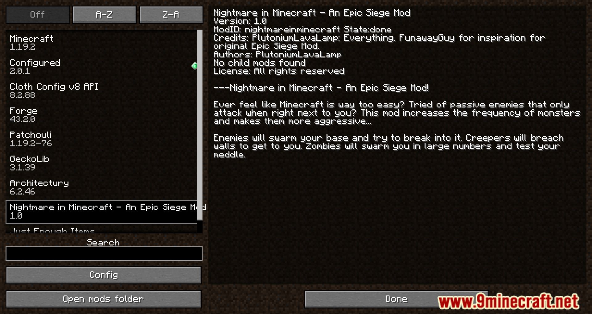 Nightmare Epic Siege Mod - 1Minecraft