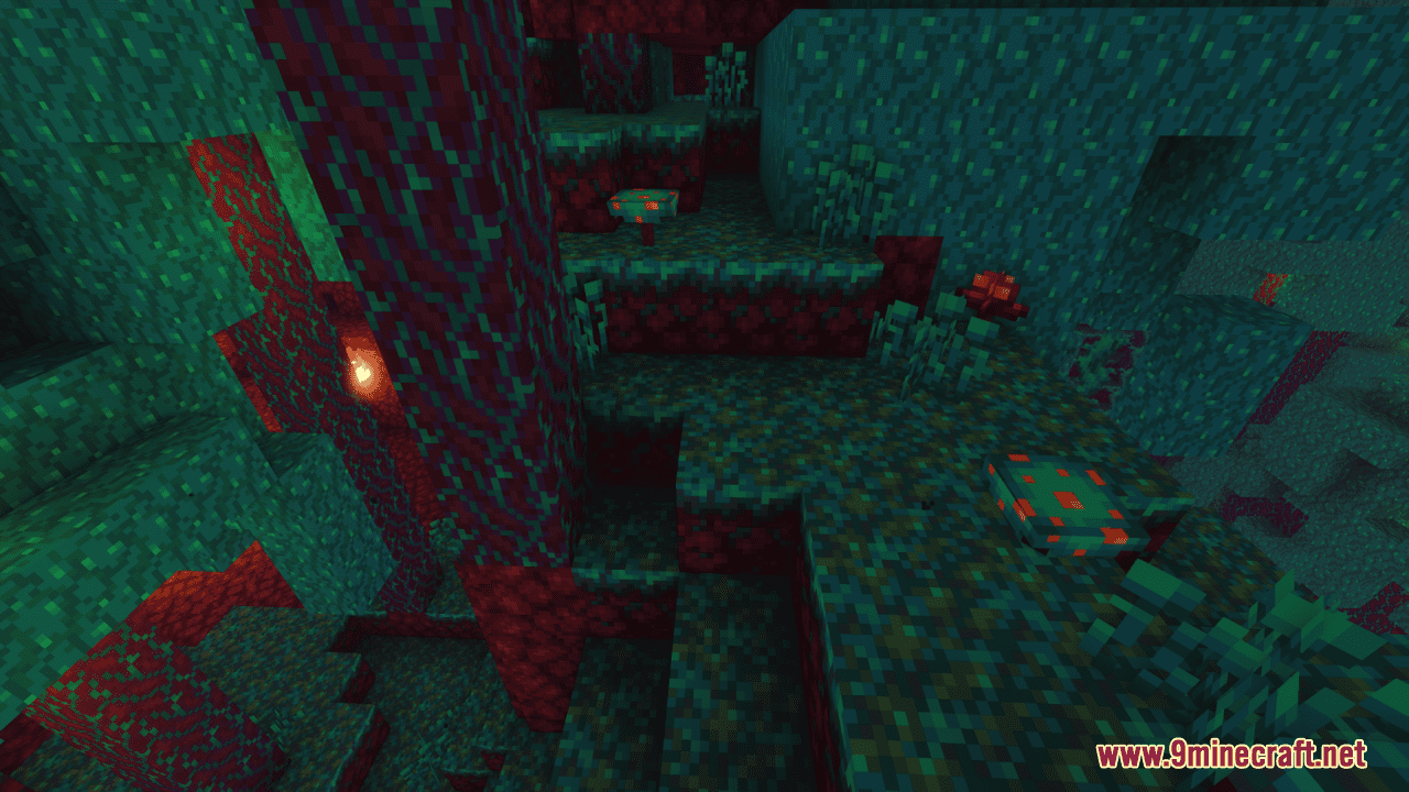 Vanilla 3d Warped Fungus Resource Pack - 1Minecraft