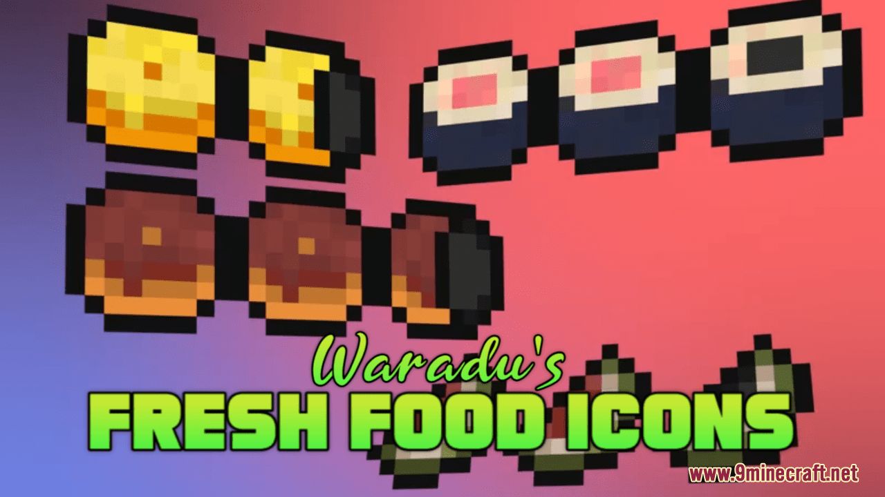 Waradus Fresh Food Icons Resource Pack - 1Minecraft Waradus Fresh Food Icons Resource Pack - 1Minecraft