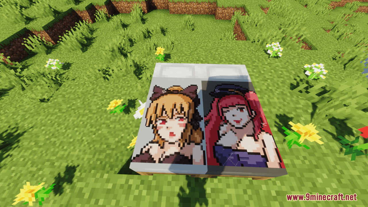 Anime Bed Overlays Resource Pack - 1Minecraft