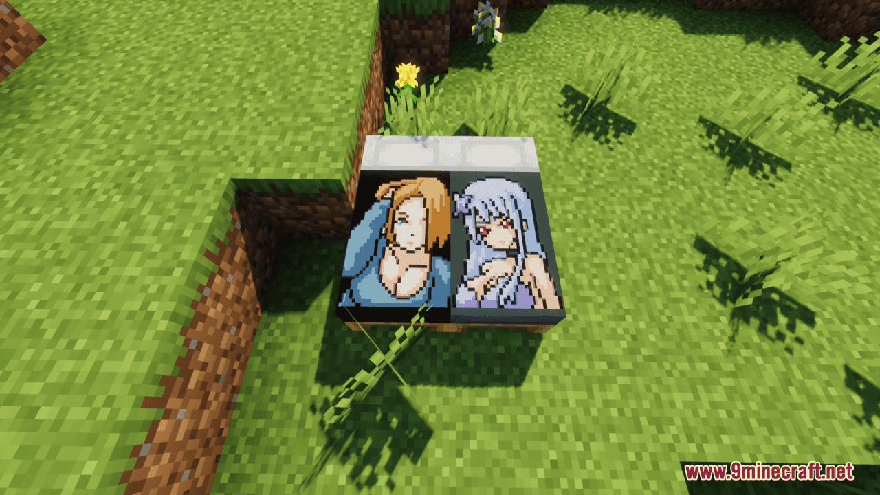 Anime Bed Overlays Resource Pack - 1Minecraft