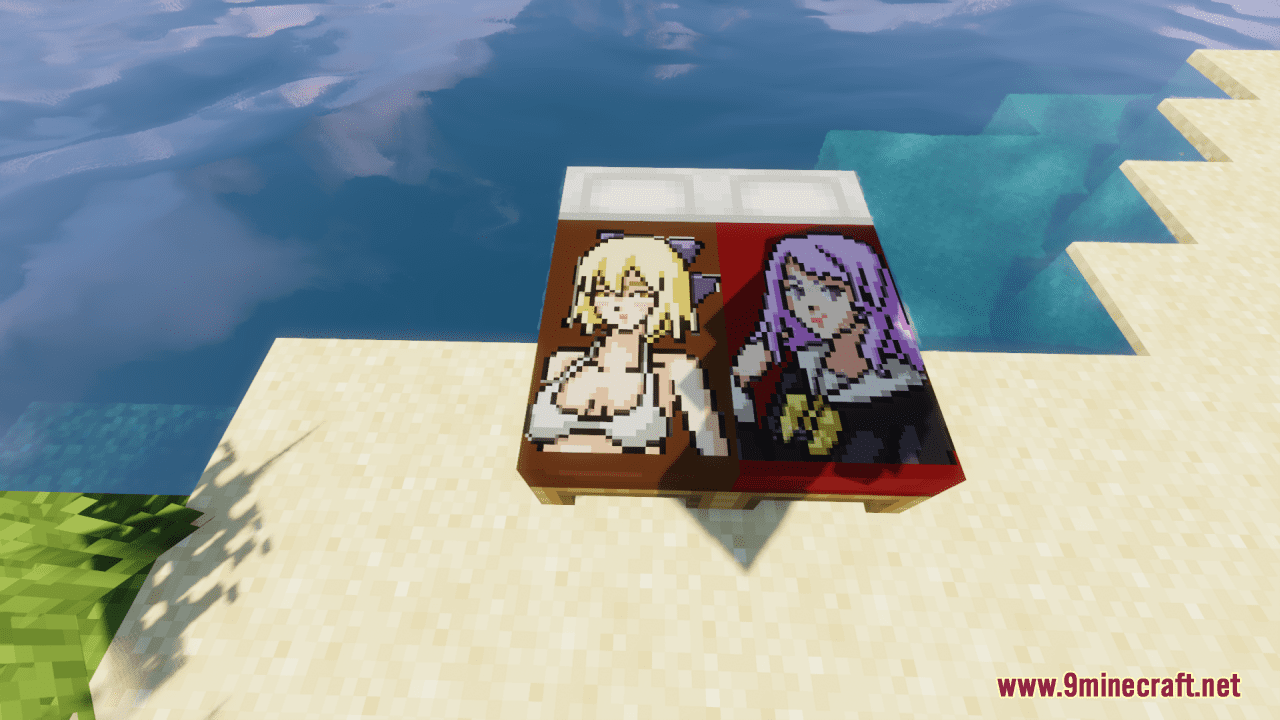 Anime Bed Overlays Resource Pack - 1Minecraft