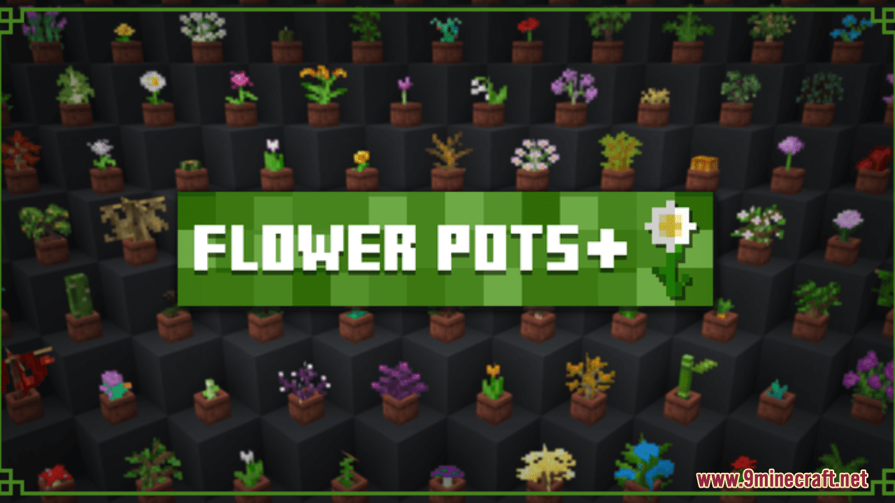 Flower Pots Resource Pack - 1Minecraft