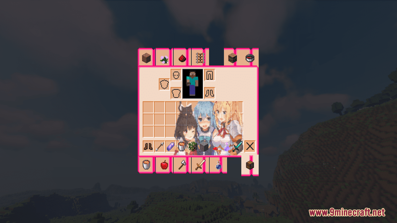 Konosuba Custom Gui Resource Pack - 1Minecraft