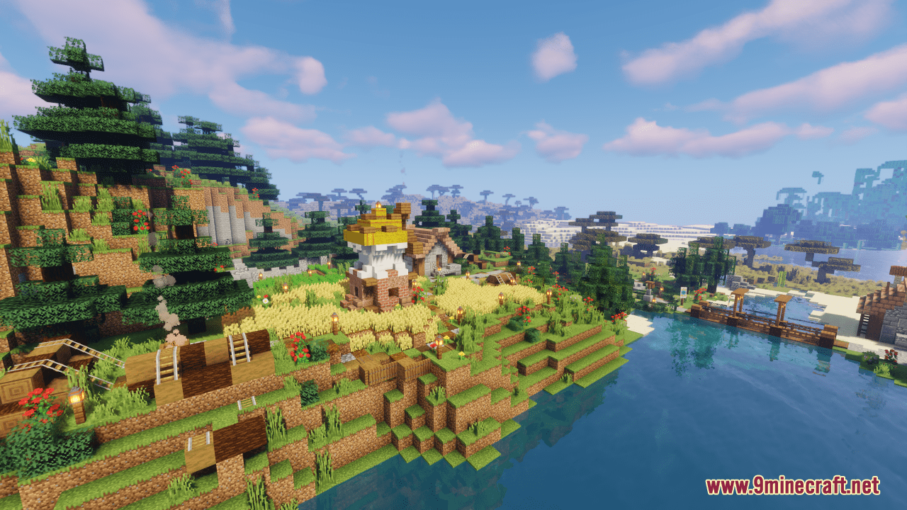 Medieval Port City Map - 1Minecraft