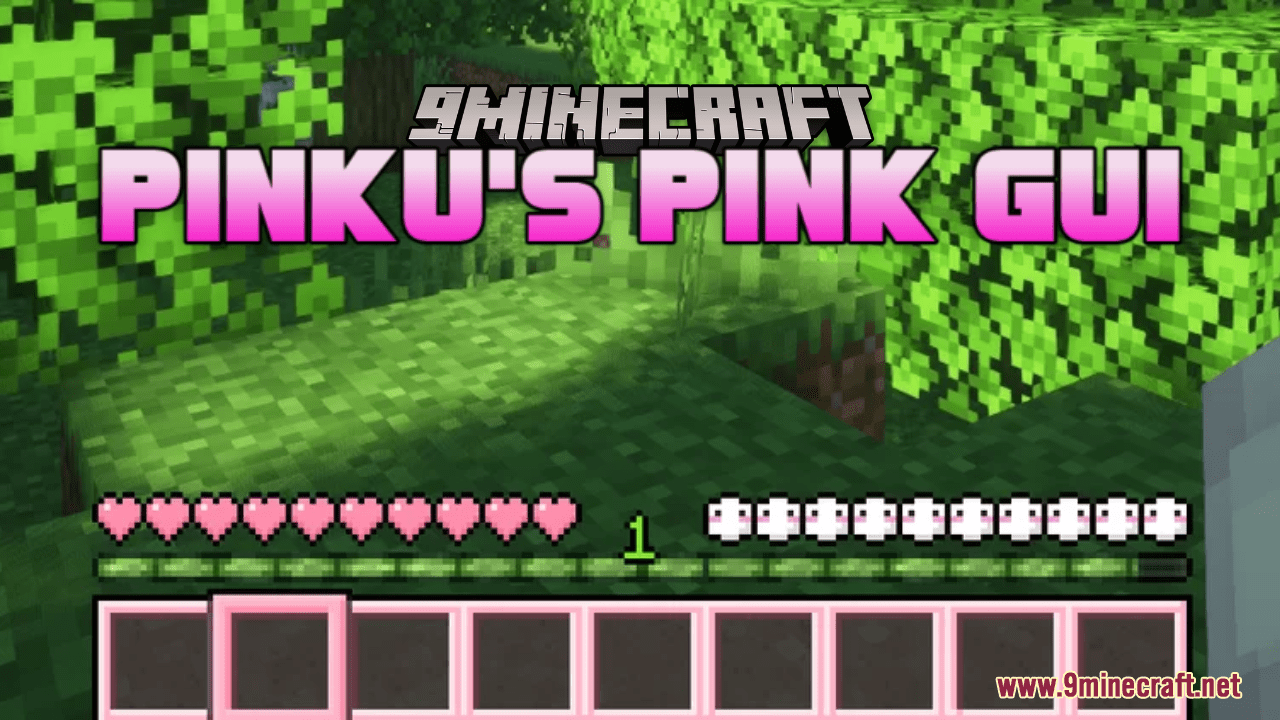 Pinkus Pink Gui Resource Pack - 1Minecraft