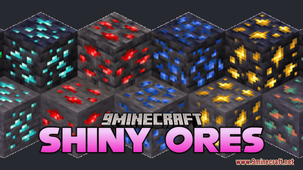 Shiny Ores Resource Pack - 1Minecraft