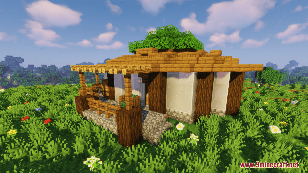 A Circular Treehouse Map - 1Minecraft