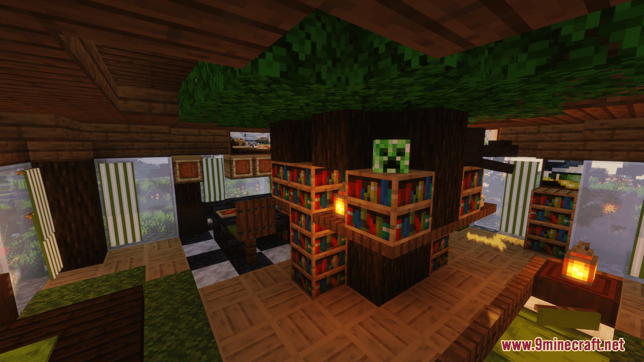 A Circular Treehouse Map - 1Minecraft