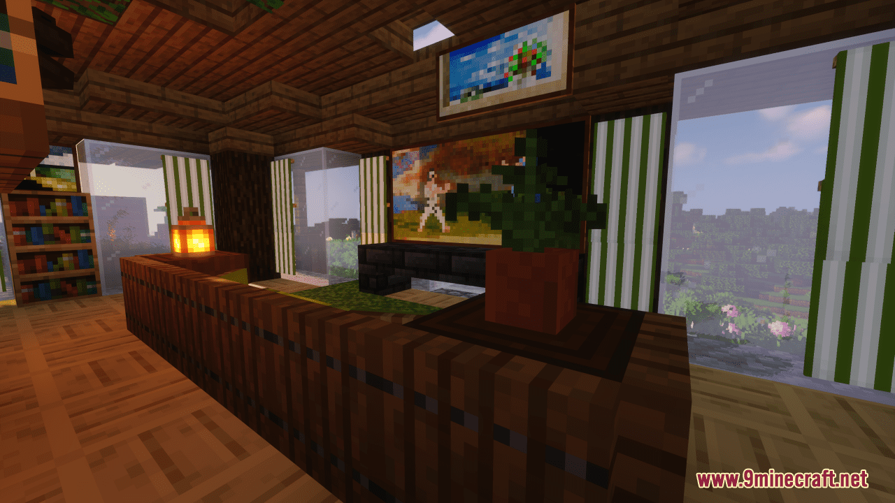 A Circular Treehouse Map - 1Minecraft