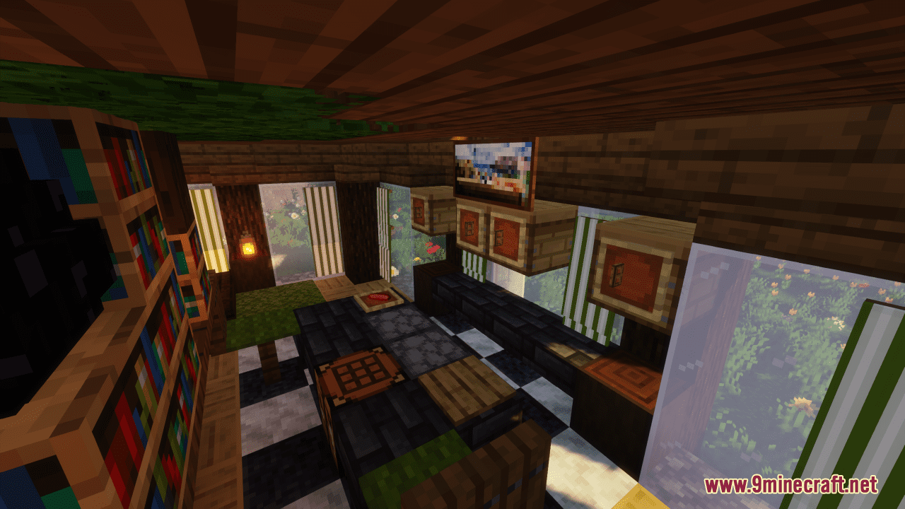 A Circular Treehouse Map - 1Minecraft