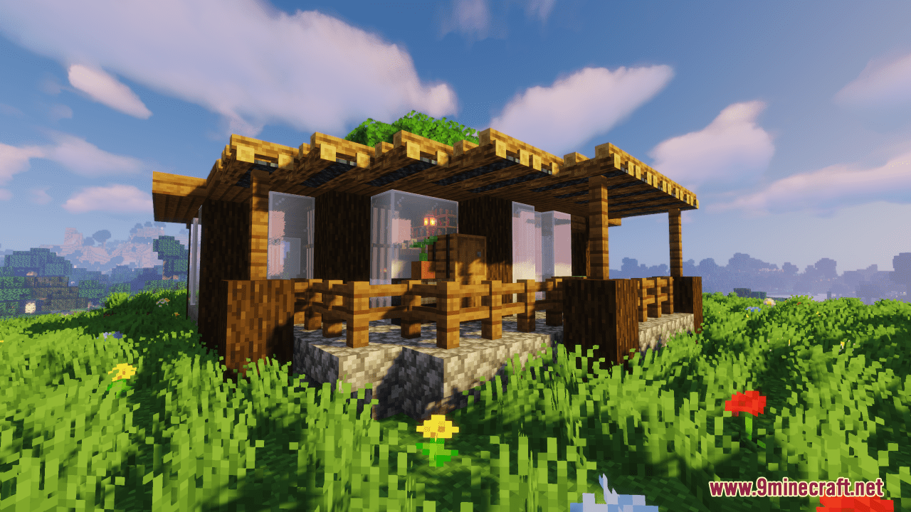 A Circular Treehouse Map - 1Minecraft