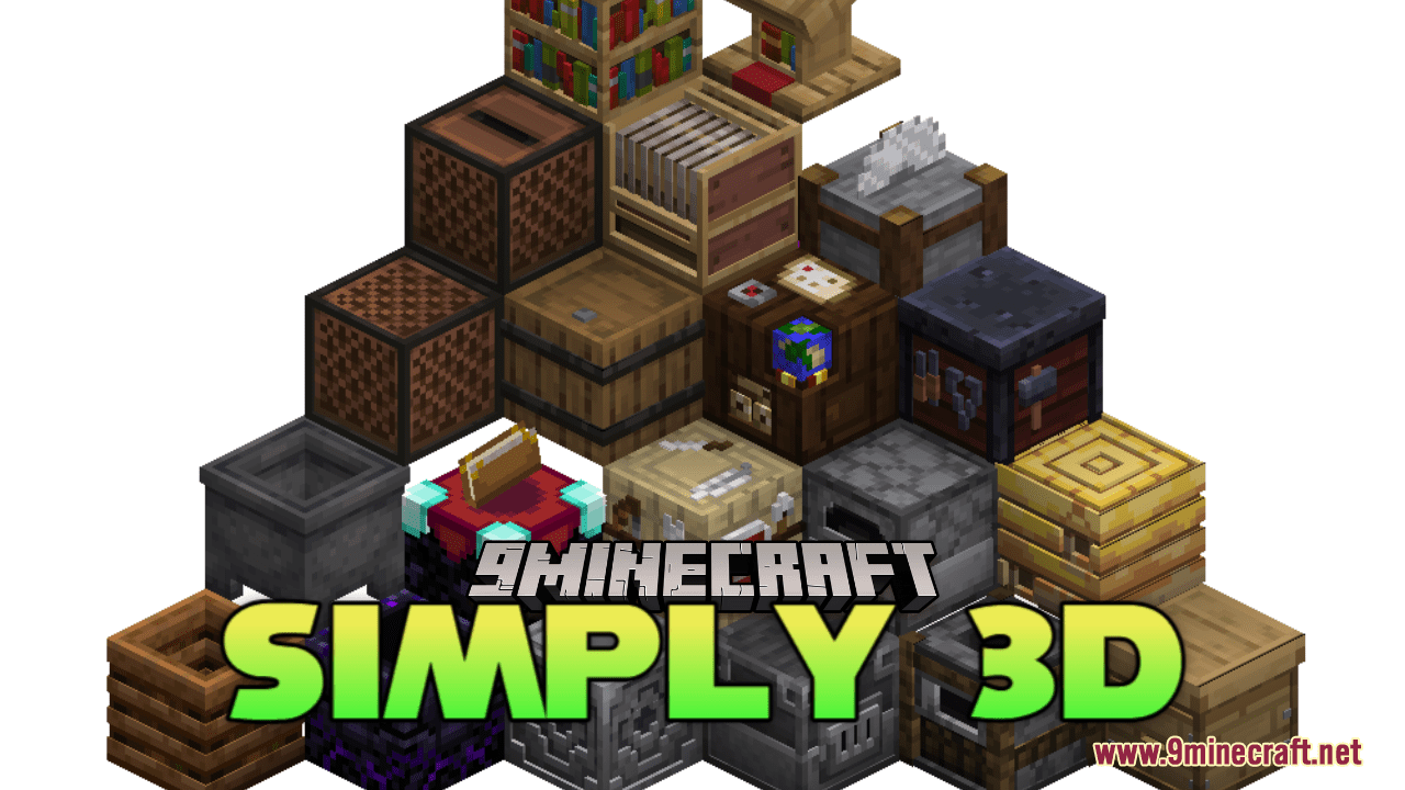 Simply 3d Resource Pack - 1Minecraft