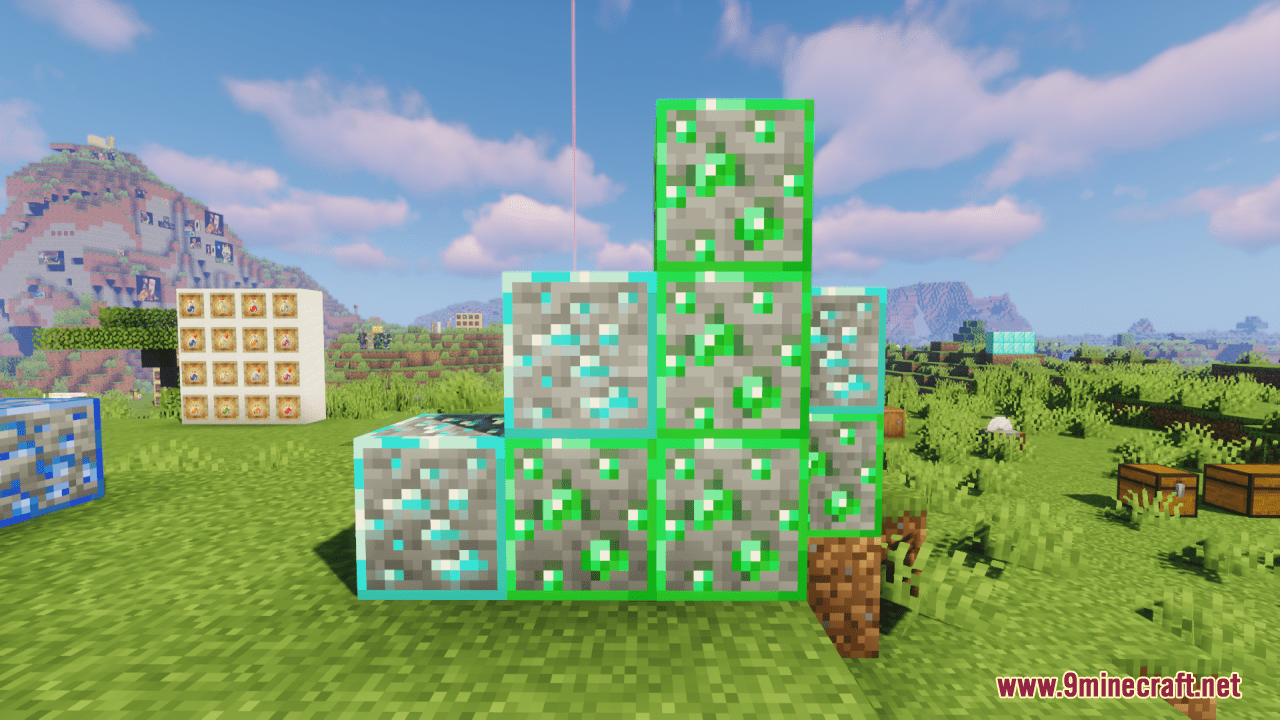 Emissive Ore Outlines Resource Pack - 1Minecraft